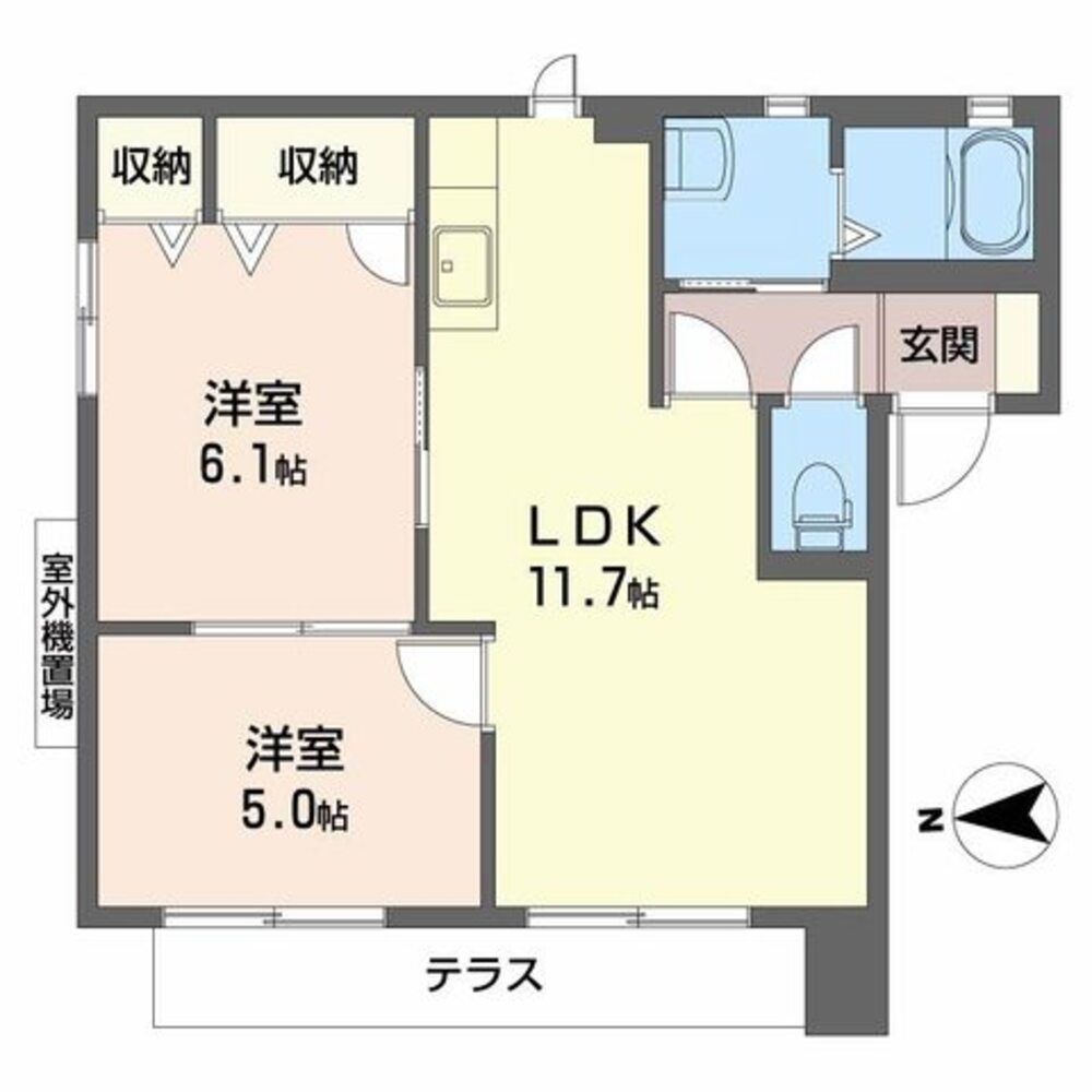 カサグランデB棟 大阪府東大阪市中石切町1丁目 (7.3万円／2LDK (洋室5.5 洋室6 LDK11.5)／49.25㎡)｜賃貸物件(賃貸マンション・アパート・一戸建て)の住宅情報・お ...