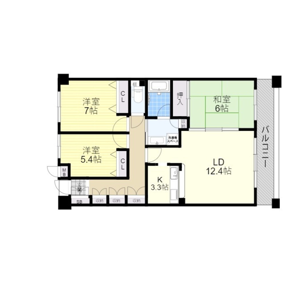 ステイツ豊中曽根東町 大阪府豊中市曽根東町5丁目 (15.9万円／3LDK (和室6 洋室5.4 洋室7 LD12.4 K3.3)／79.66㎡)｜賃貸物件(賃貸マンション・アパート・一戸建て ...