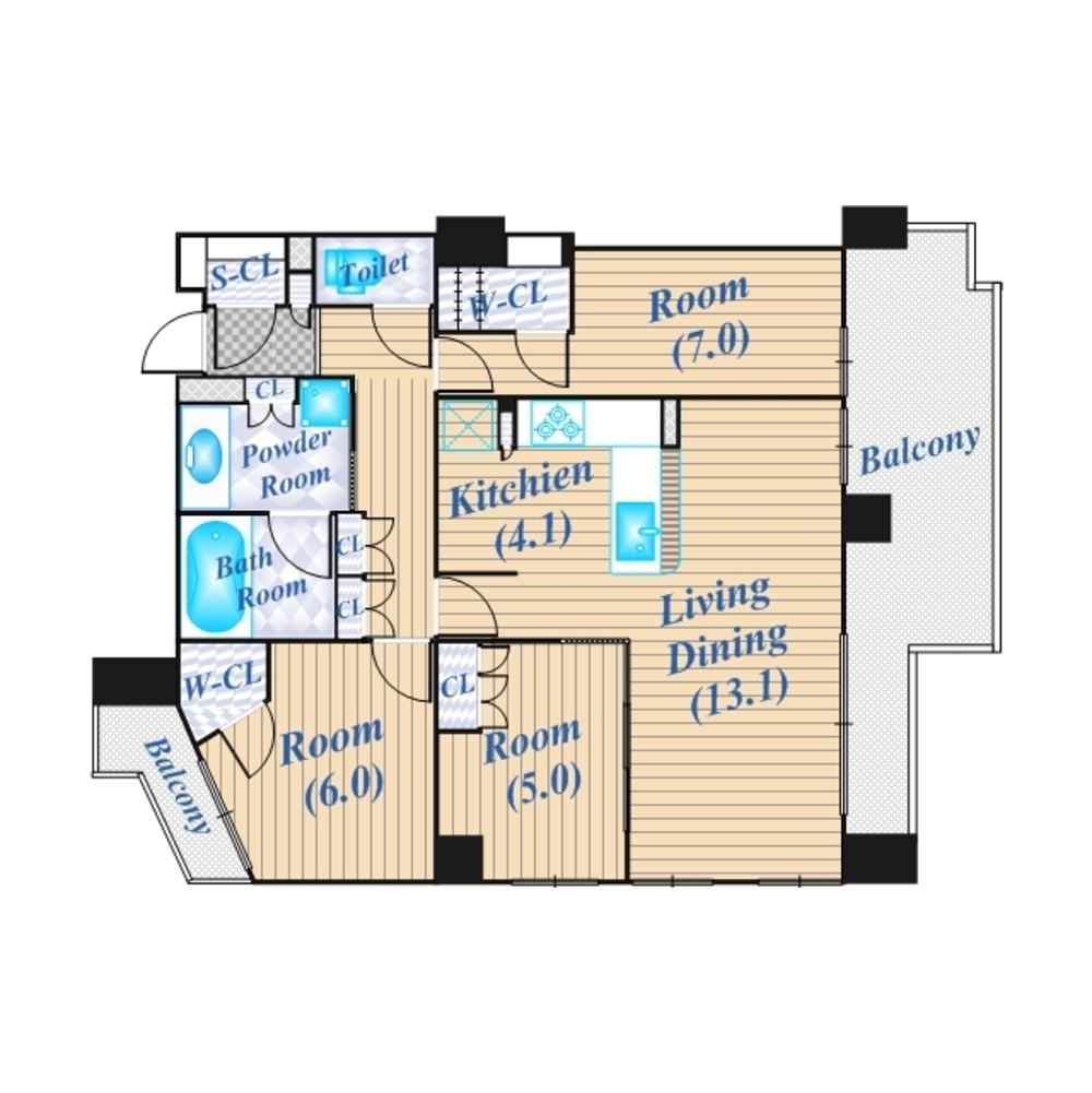 ジオ夙川公園 兵庫県西宮市結善町 (30万円／3LDK (洋室5 洋室6 洋室7 LDK17.2)／84.07㎡)｜賃貸物件(賃貸マンション・アパート・一戸建て)の住宅情報・お部屋探しなら ...