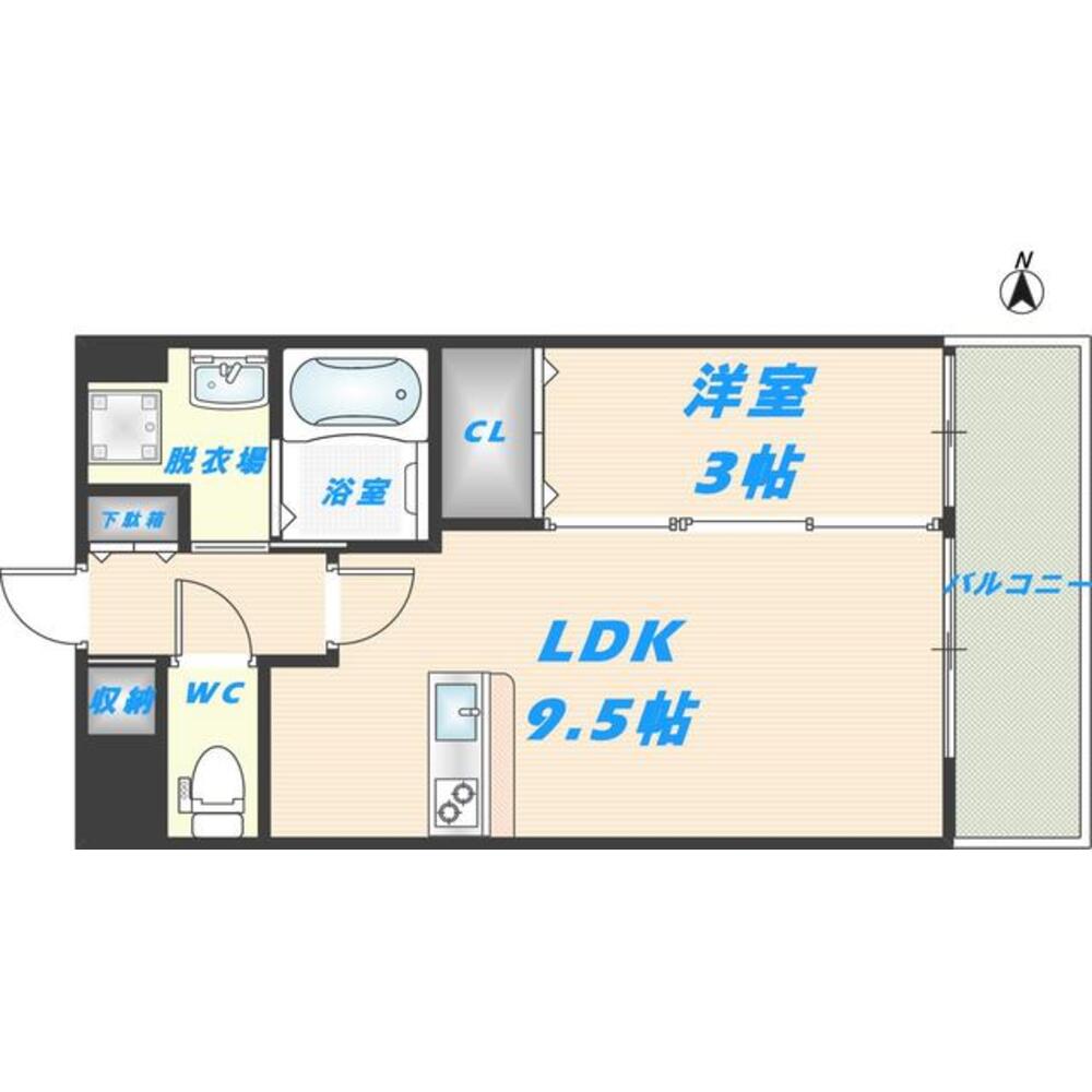 ラグゼ布施東2 大阪府東大阪市永和1丁目 (7.18万円／1LDK (洋室3 LDK9.5)／31.42㎡)｜賃貸物件(賃貸マンション・アパート・一戸建て)の住宅情報・お部屋探しならYahoo!不動産