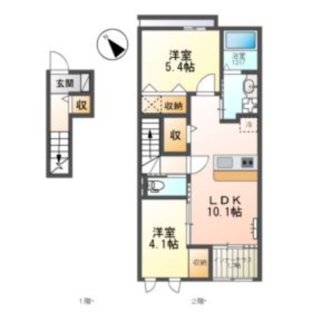 サンライズII 埼玉県さいたま市西区大字水判土 (9.03万円／2LDK (洋室4.1 洋室5.4 LDK10.1)／54.83㎡)｜賃貸物件(賃貸マンション・アパート・一戸建て)の住宅情報 ...