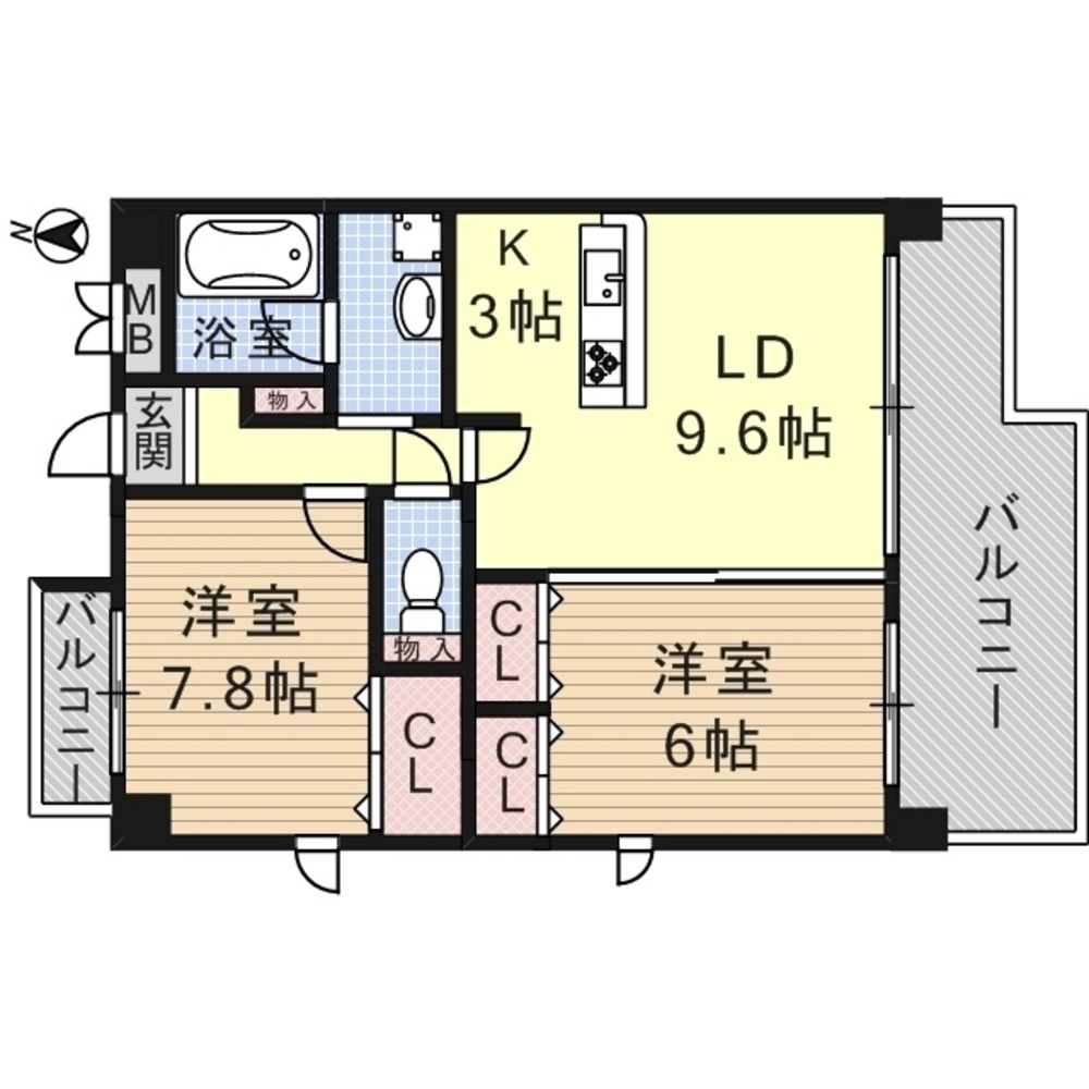 パレ セゾン 兵庫県神戸市垂水区川原2丁目 (10.3万円／2LDK (洋室6 洋室7.8 LD9.6 K3)／61.19㎡)｜賃貸物件(賃貸マンション・アパート・一戸建て)の住宅情報・お ...