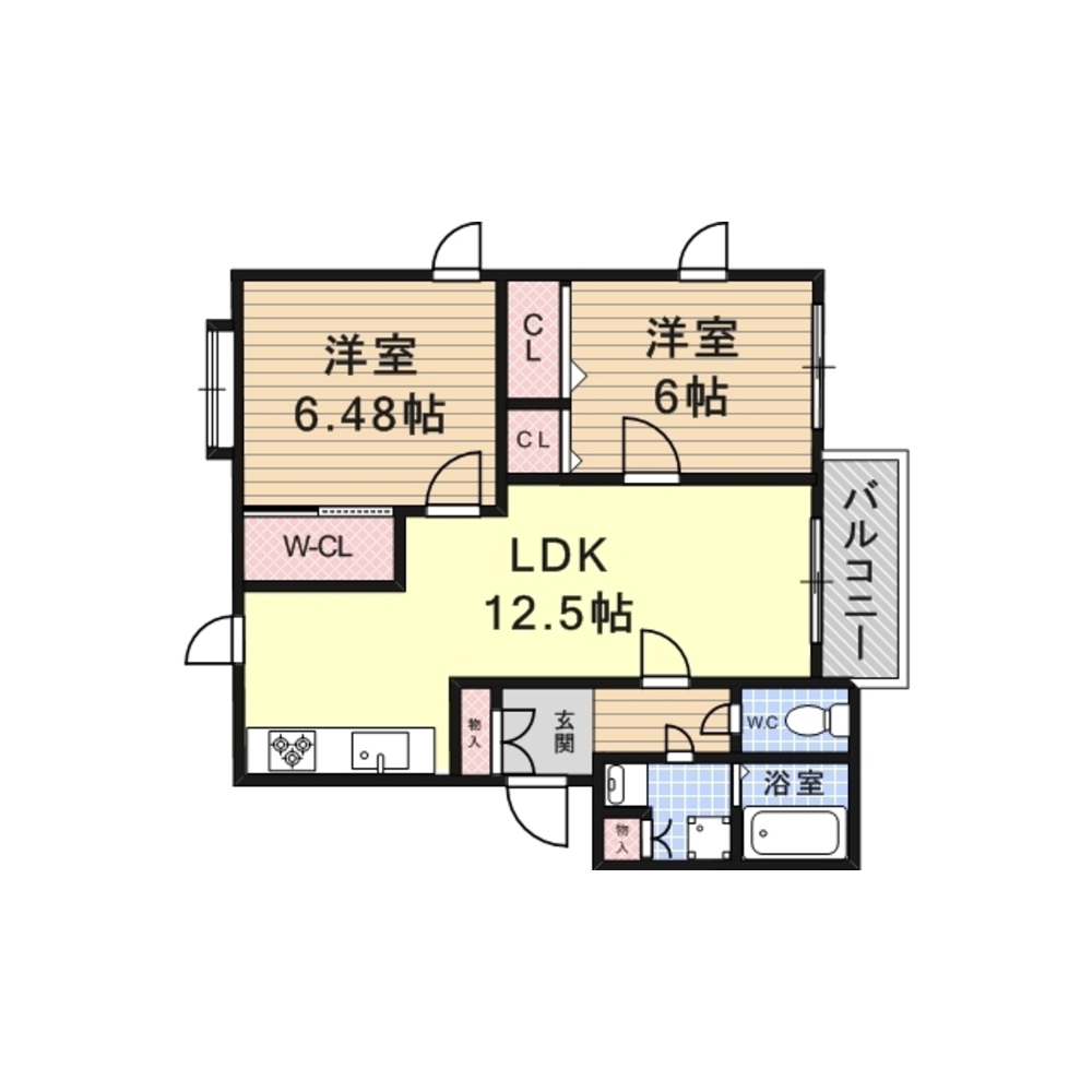 メゾン・ド・シュシュ 兵庫県川西市東多田3丁目 (7.2万円／2LDK (洋室6 洋室6.4 LDK12)／56.62㎡)｜賃貸物件(賃貸マンション・アパート・一戸建て)の住宅情報・お部屋探し ...