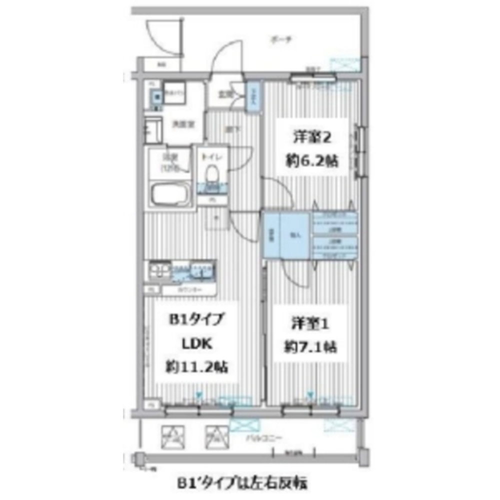 Synchronicity Musashino 東京都武蔵野市中町1丁目 (21.3万円／2LDK (洋室6.1 洋室6.6 LDK11.7)／55.66㎡)｜賃貸物件(賃貸マンション ...