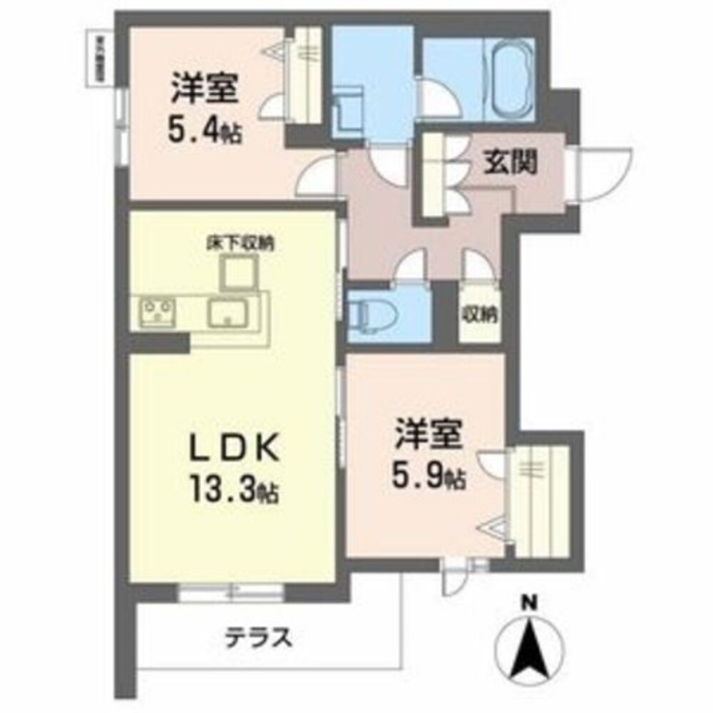 グランファミール箕面小野原 大阪府箕面市小野原西2丁目 (14.1万円／2LDK／62.16㎡)｜賃貸物件(賃貸マンション・アパート・一戸建て)の住宅情報・お部屋探しならYahoo!不動産