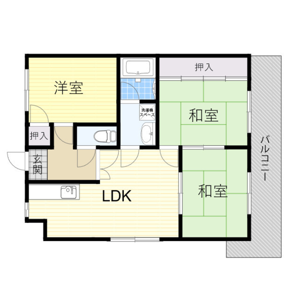 東海道本線（JR西日本） 岸辺駅 地上4階建て 築40年 大阪府吹田市五月が丘東 (6.4万円／3LDK／67.16㎡)｜賃貸物件(賃貸マンション・アパート・一戸建て)の住宅情報・お部屋探し ...