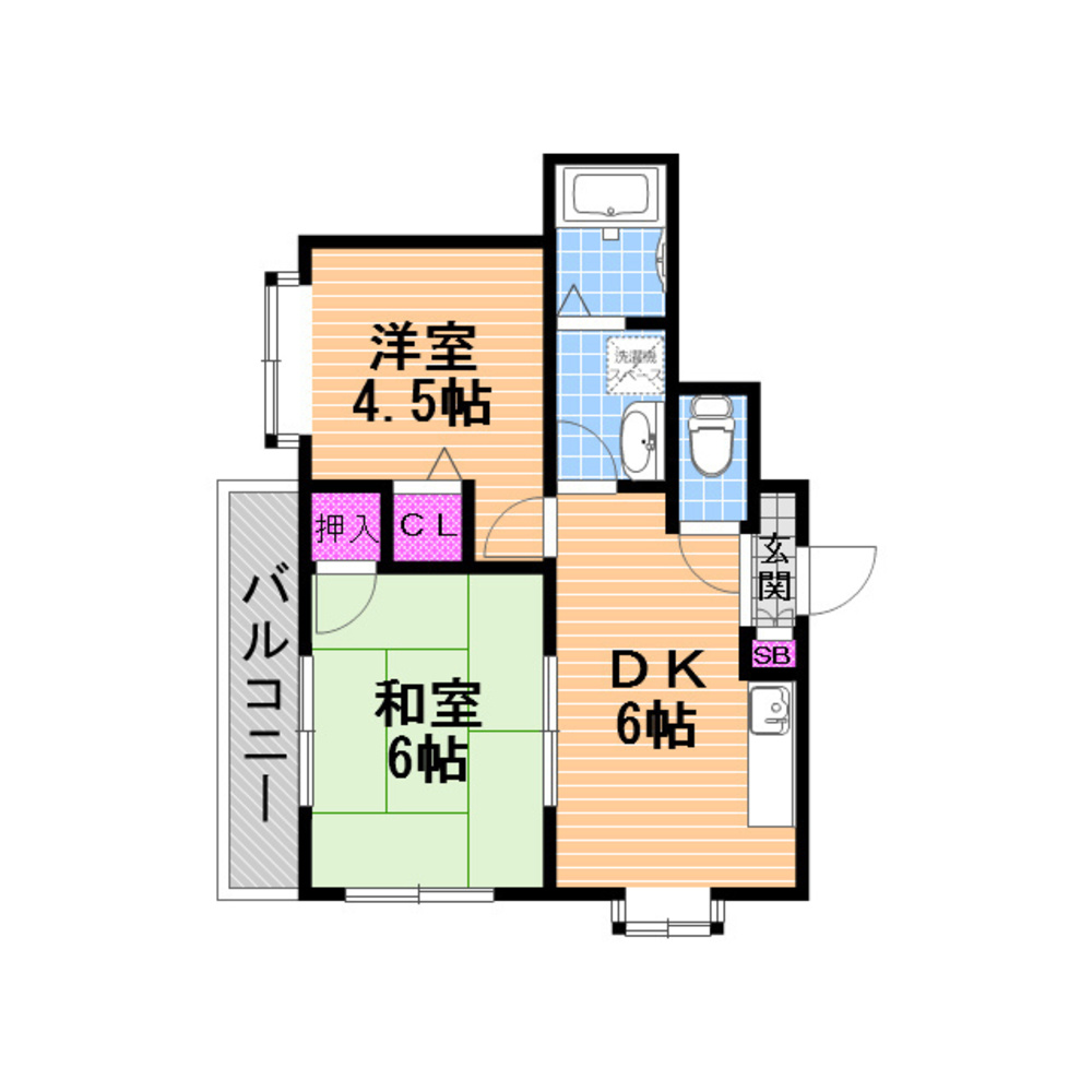 ALFA灰塚 大阪府大東市灰塚5丁目 (5.5万円／2DK (和室6 洋室4.5 DK6)／39.11㎡)｜賃貸物件(賃貸マンション・アパート・一戸建て)の住宅情報・お部屋探しならYahoo!不動産