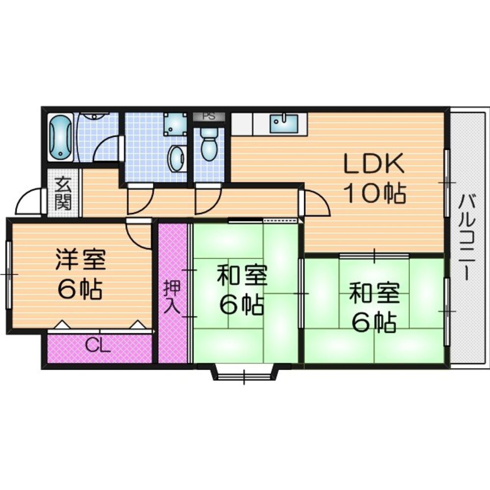 コンフォートステージ2 大阪府大東市灰塚2丁目 (8万円／3LDK (和室6 和室6 洋室6 LDK10)／65.36㎡)｜賃貸物件(賃貸マンション・アパート・一戸建て)の住宅情報・お部屋探し ...
