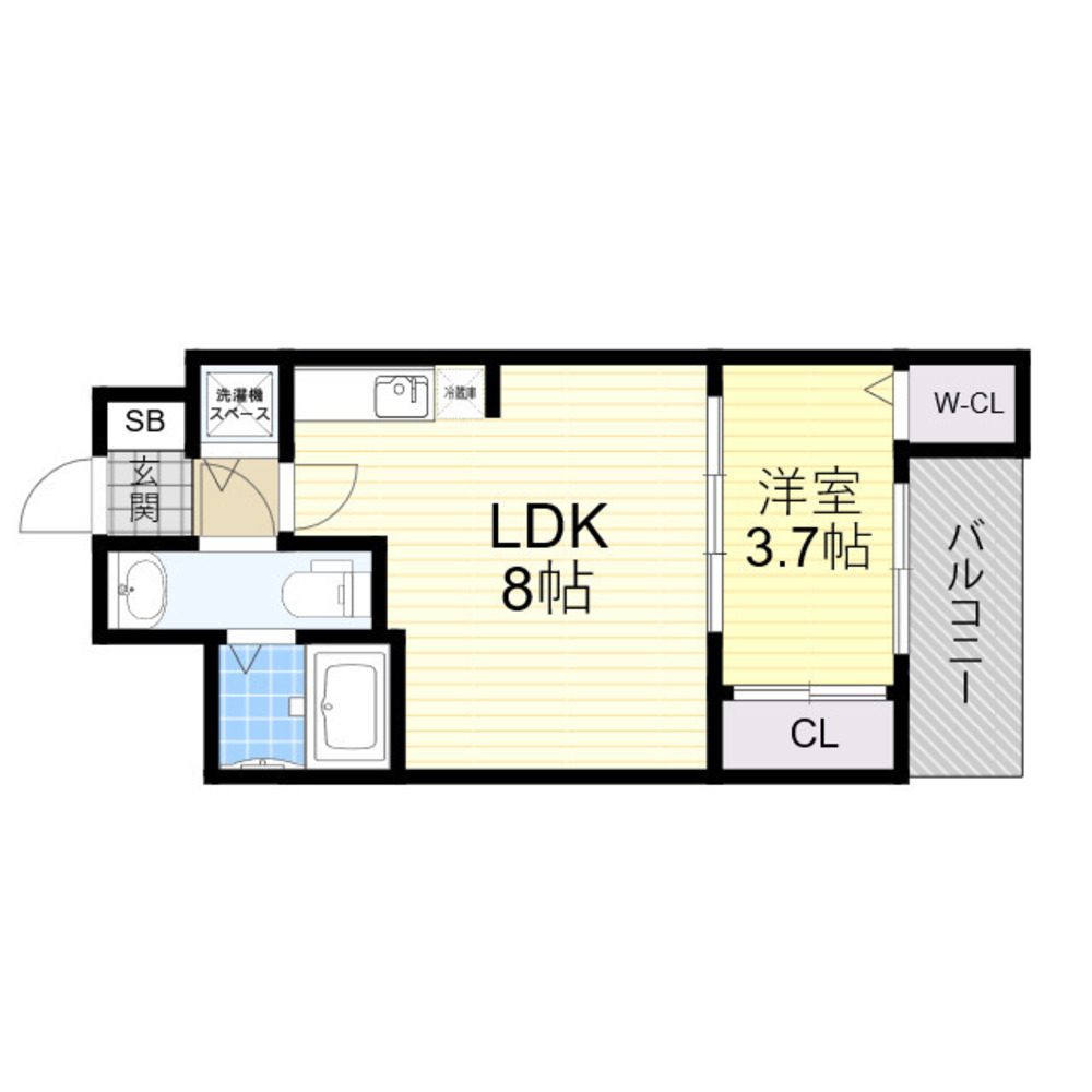SERENiTE北浜 大阪府大阪市中央区東高麗橋 (10万円／1LDK (洋室3.7 LDK8)／28.77㎡)｜賃貸物件(賃貸マンション・アパート・一戸建て)の住宅情報・お部屋探しなら ...