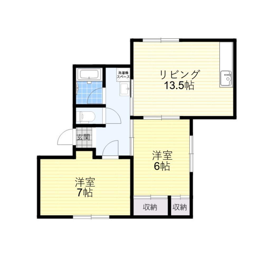 ドリームハイツ 大阪府大阪市旭区森小路1丁目 (9.5万円／2LDK (洋室6 洋室7 LDK13.5)／55.42㎡)｜賃貸物件(賃貸マンション・アパート・一戸建て)の住宅情報・お部屋探し ...