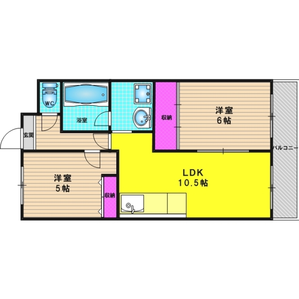 ヴェルドミール桂坂 京都府京都市西京区大枝沓掛町 (6万円／2LDK (洋室6 洋室6 LDK9)／51.52㎡)｜賃貸物件(賃貸マンション・アパート・一戸建て)の住宅情報・お部屋探しなら ...