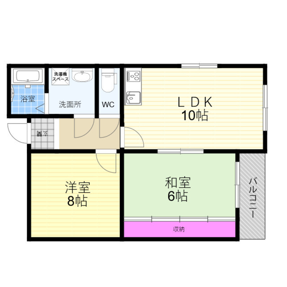 ドゥライフ 大阪府大阪市西区本田2丁目 (9万円／2LDK (和室6 洋室8 LDK10)／58㎡)｜賃貸物件(賃貸マンション・アパート・一戸建て)の住宅情報・お部屋探しならYahoo!不動産