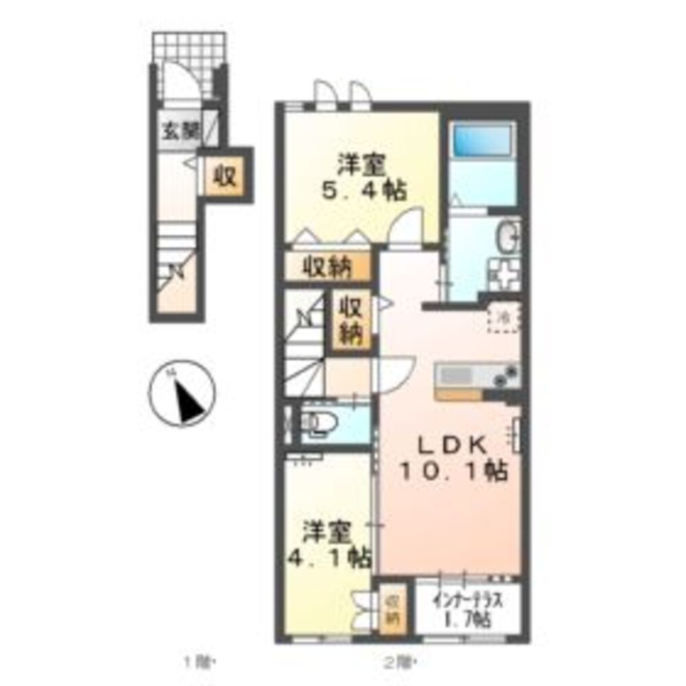 ファーストウィロウ 愛知県江南市山王町本郷 (6.8万円／2LDK (洋室4.1 洋室5.4 LDK10.1)／54.83㎡)｜賃貸物件(賃貸マンション・アパート・一戸建て)の住宅情報・お ...