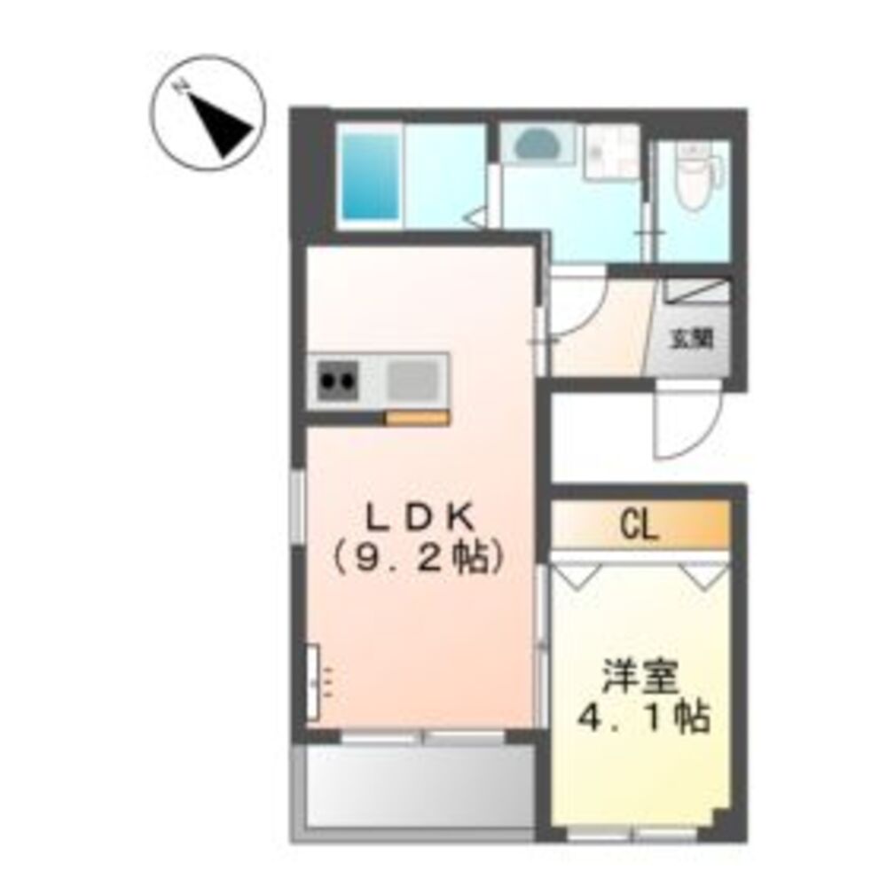 AK Heim Plunder(エーケーハイムプランドール) 神奈川県藤沢市藤沢 (8.3万円／1LDK (洋室4.1 LDK9.2)／34.5㎡)｜賃貸物件(賃貸マンション・アパート・一戸 ...