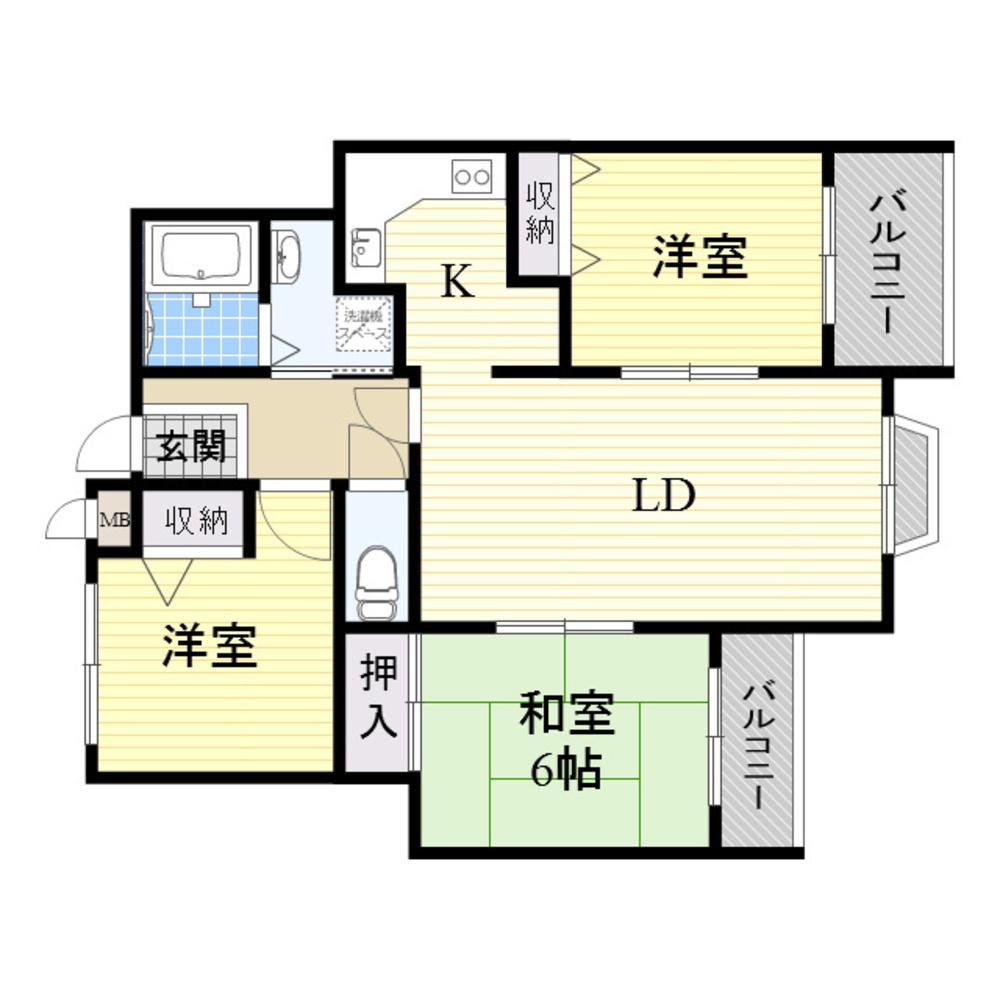 阪急箕面線 桜井駅 地上3階建て 築37年 大阪府豊中市春日町4丁目 (7.5万円／3LDK (和室6 洋室4.5 洋室5 LDK12)／64.37㎡)｜賃貸物件(賃貸マンション・アパート ...