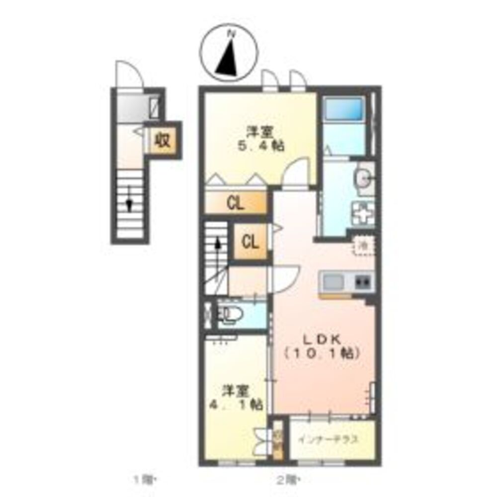 Le premiere 美園(ル プルミエール ミソノ) 埼玉県さいたま市緑区大字中野田 (9.4万円／2LDK (洋室4.1 洋室5.4 LDK10.1)／54.83㎡)｜賃貸物件(賃貸 ...
