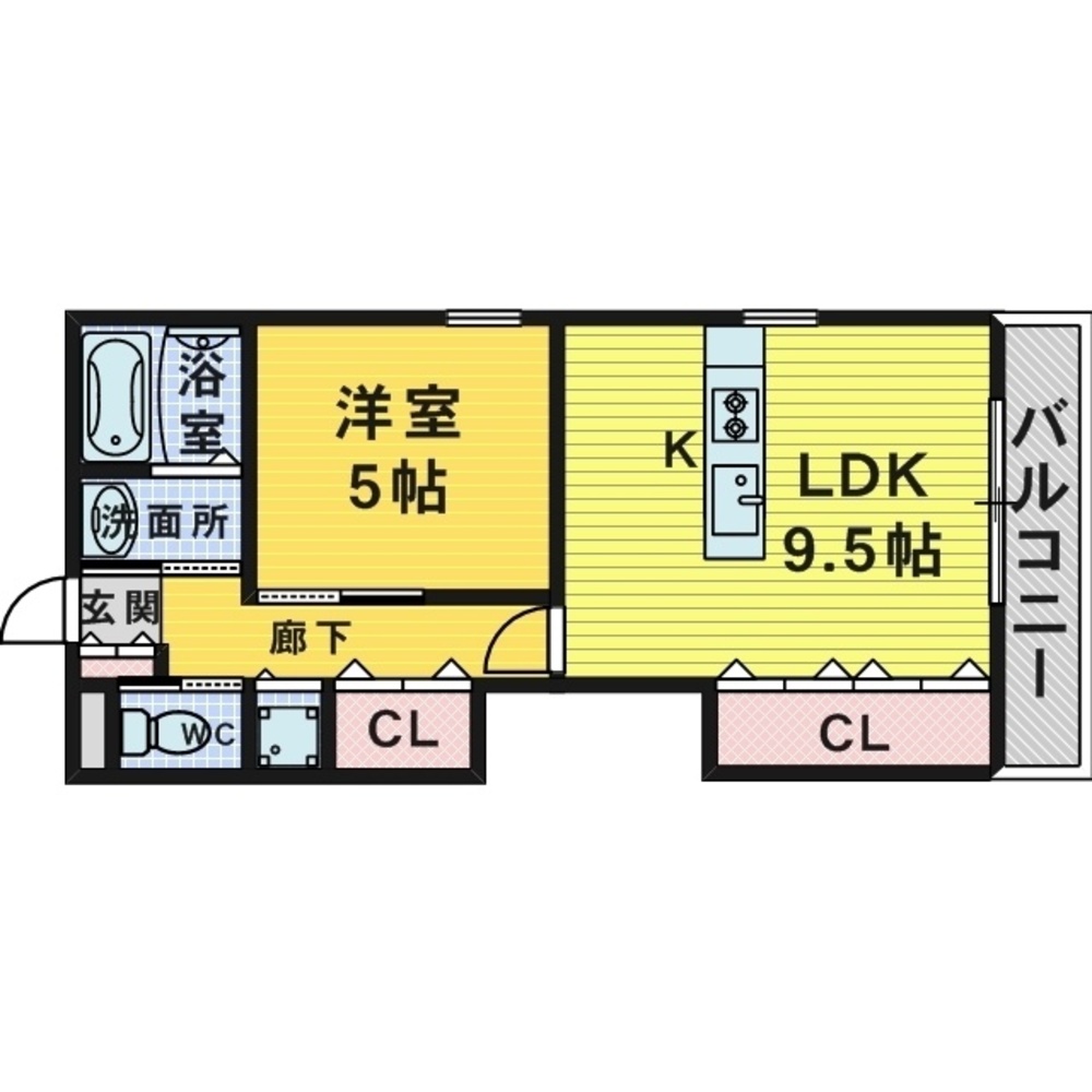 ラヴィアンコート 大阪府堺市東区野尻町 (6.2万円／1LDK (洋室5 LDK9.5)／40.22㎡)｜賃貸物件(賃貸マンション・アパート・一戸建て)の住宅情報・お部屋探しならYahoo!不動産
