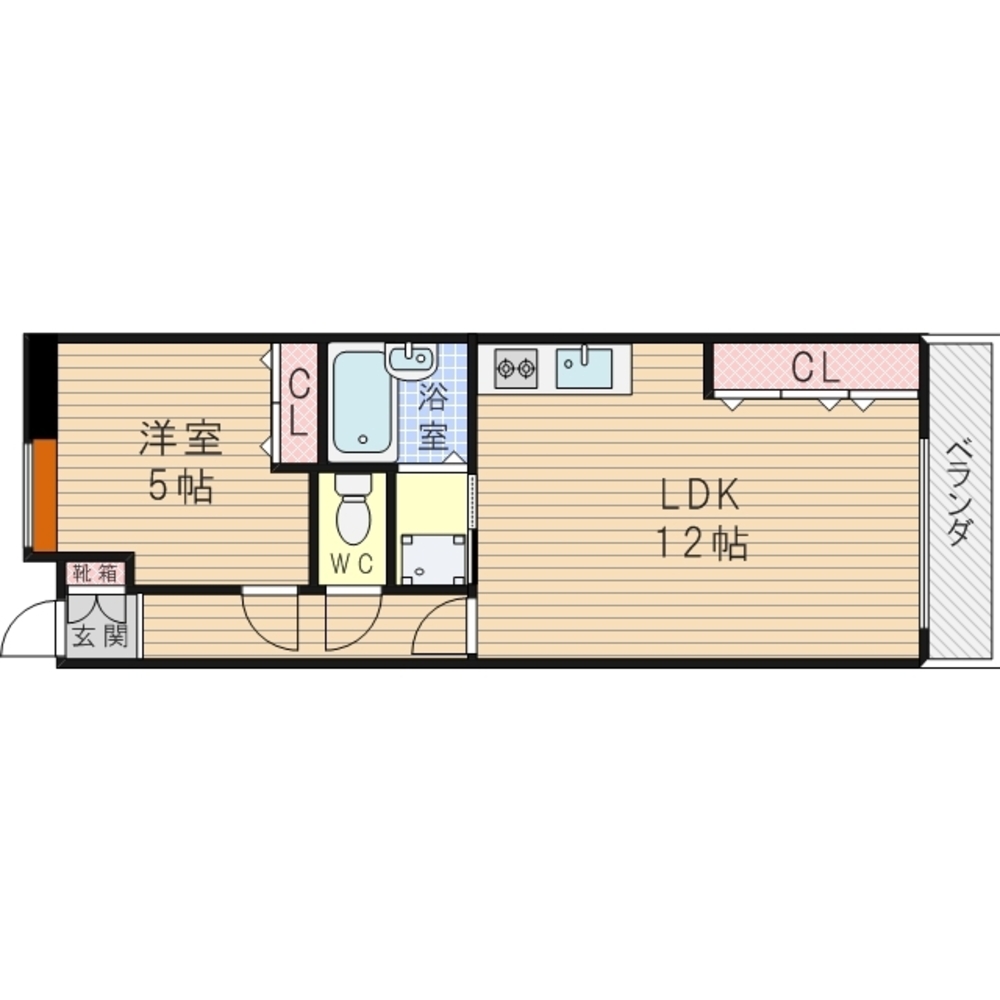 Ksマンション18 大阪府大阪市淀川区新高5丁目 (6.8万円／1LDK (洋室5 LDK12)／40㎡)｜賃貸物件(賃貸マンション・アパート・一戸建て)の住宅情報・お部屋探しならYahoo!不動産
