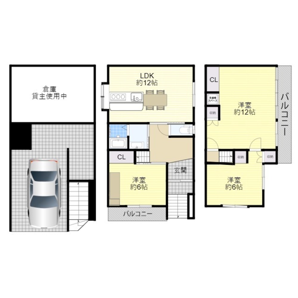 小路町貸家 大阪府門真市小路町 (15万円／3LDK／85.29㎡)｜賃貸物件(賃貸マンション・アパート・一戸建て)の住宅情報・お部屋探しならYahoo!不動産