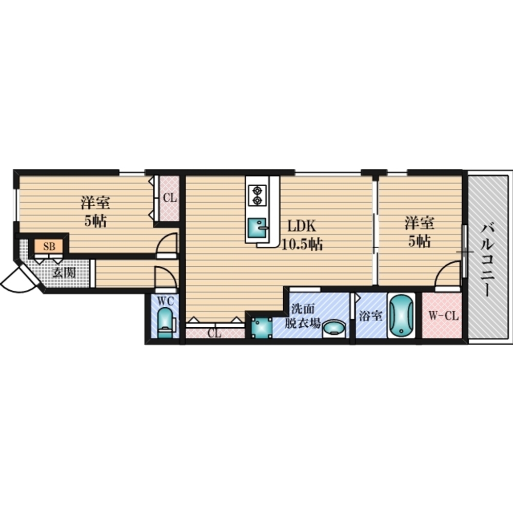 Casa・Miya 大阪府大阪市淀川区西三国3丁目 (8.3万円／2LDK (洋室5 洋室5 LDK10.5)／46.99㎡)｜賃貸物件(賃貸マンション・アパート・一戸建て)の住宅情報・お ...