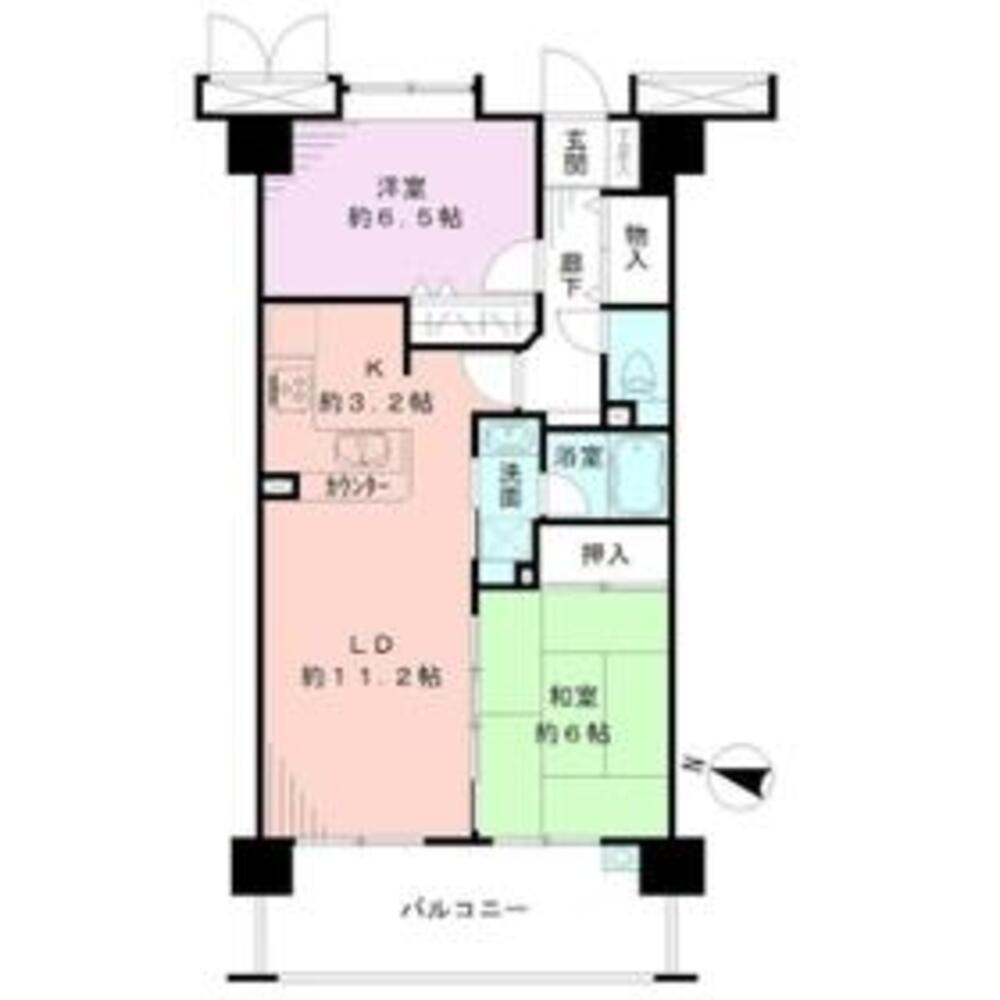 ダイアパレス笹口3丁目 新潟県新潟市中央区笹口3丁目 (9万円／2LDK／58.17㎡)｜賃貸物件(賃貸マンション・アパート・一戸建て)の住宅情報・お部屋探しならYahoo!不動産