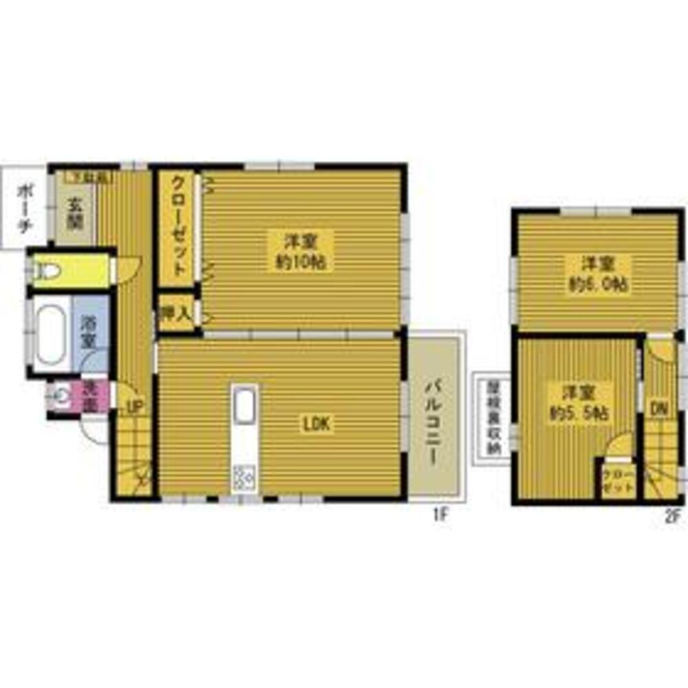 市浜山田邸 大分県臼杵市大字市浜上市浜 (5.7万円／3LDK (1F：10/12K 2F：6/5．5)／93㎡)｜賃貸物件(賃貸マンション・アパート・一戸建て)の住宅情報・お部屋探しなら ...