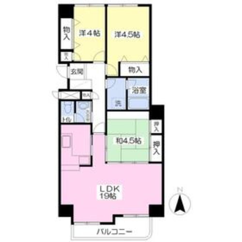 サンハイツ宇多津 香川県綾歌郡宇多津町平山 (5.5万円／3LDK／77.11㎡)｜賃貸物件(賃貸マンション・アパート・一戸建て)の住宅情報・お部屋探しならYahoo!不動産