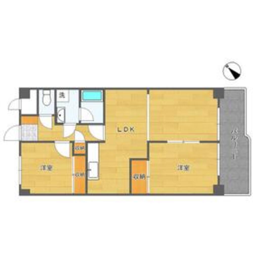 グランメール富士見ヶ丘 神奈川県横浜市都筑区富士見が丘 (8万円／2LDK／56.16㎡)｜賃貸物件(賃貸マンション・アパート・一戸建て)の住宅情報・お部屋探しならYahoo!不動産