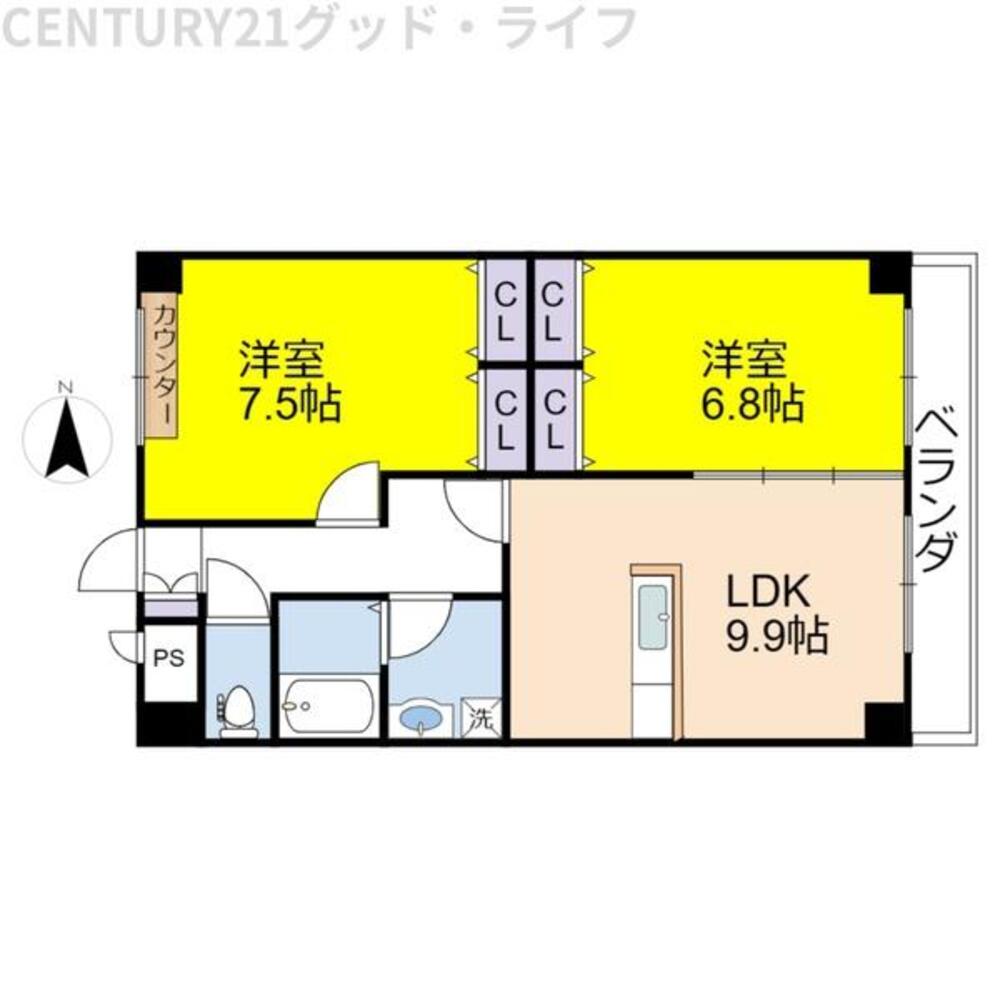 GRACE.Y 滋賀県長浜市八幡中山町 (7万円／2LDK／57㎡)｜賃貸物件(賃貸マンション・アパート・一戸建て)の住宅情報・お部屋探しならYahoo!不動産