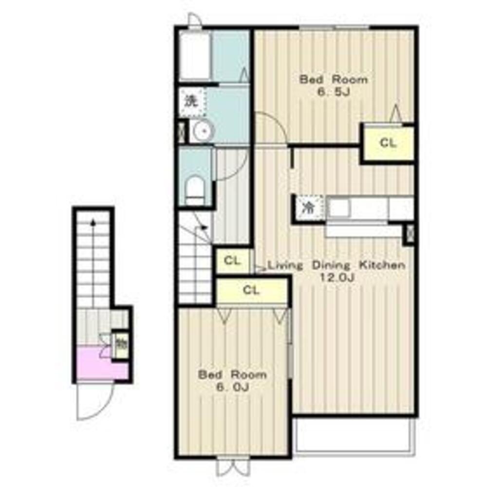 メイプル 神奈川県伊勢原市高森 (7.75万円／2LDK (LDK12洋室6．5洋室6)／58.86㎡)｜賃貸物件(賃貸マンション・アパート・一戸建て)の住宅情報・お部屋探しならYahoo!不動産