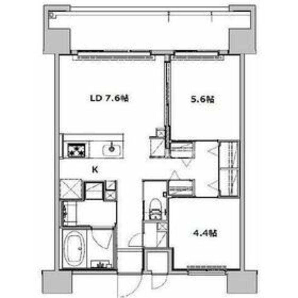 B CITY ART RESIDENCE CENTRAL PARK 千葉県流山市前平井 (16.2万円／2LDK (洋室5．6帖 洋室4．4帖 LD7．6帖)／52.65㎡)｜賃貸物件(賃貸 ...