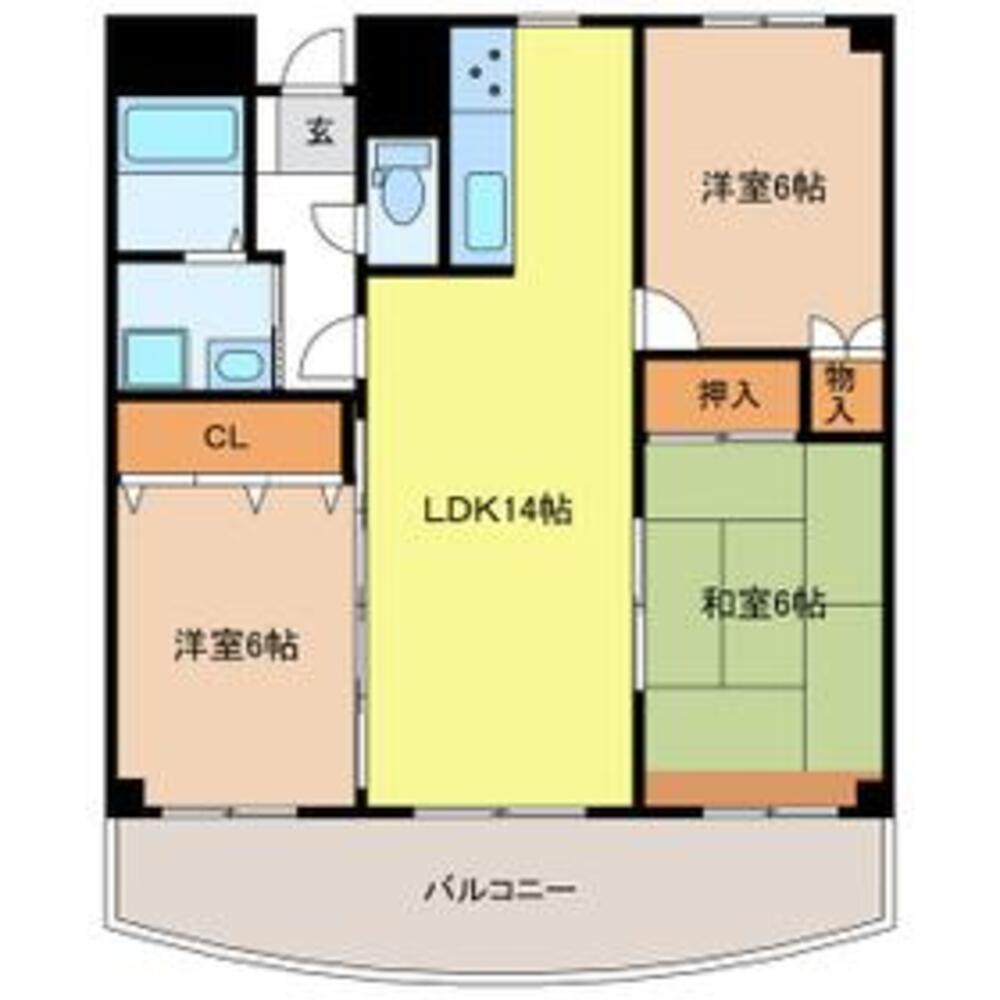 グレイスフォート岬 山口県宇部市岬町1丁目 (6.5万円／3LDK (LDK12 和6 洋5．3 洋5．3)／69.75㎡)｜賃貸物件(賃貸マンション・アパート・一戸建て)の住宅情報・お ...