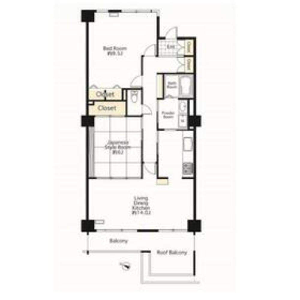 シーリアお台場三番街5号棟 東京都港区台場1丁目 (21万円／2LDK／75.02㎡)｜賃貸物件(賃貸マンション・アパート・一戸建て)の住宅情報・お部屋探しならYahoo!不動産