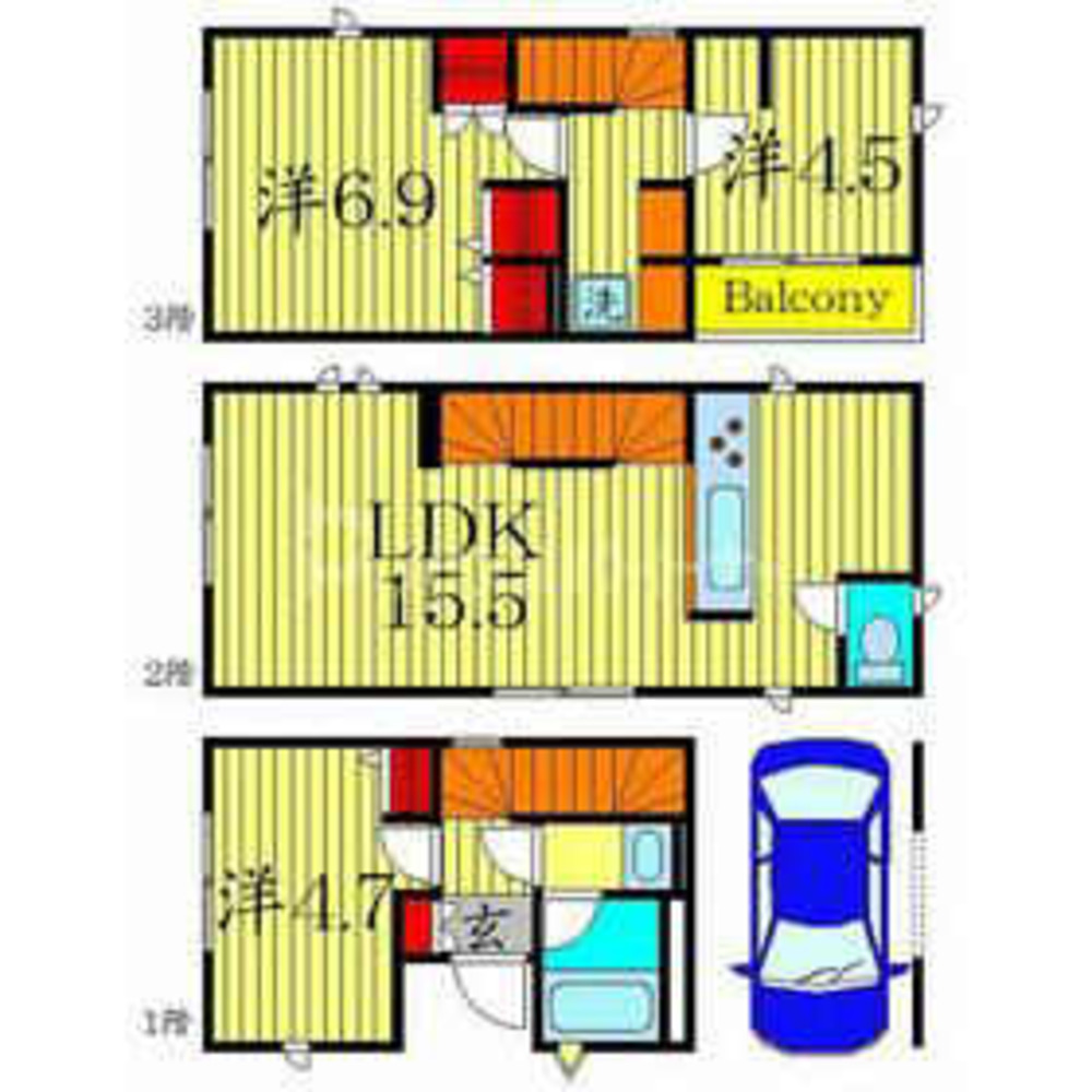Kolet池袋02 東京都豊島区池袋2丁目 (35.5万円／3LDK (LDK15．5帖 洋室6．9帖 洋室4．5帖 洋室4．7帖)／72.86㎡)｜賃貸物件(賃貸マンション・アパート・一戸 ...