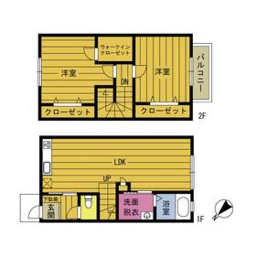 Attrese原町 大分県別府市原町 (7.2万円／2LDK (1F：11．5K 2F：6．1/5．5)／59.62㎡)｜賃貸物件(賃貸マンション・アパート・一戸建て)の住宅情報・お部屋探し ...