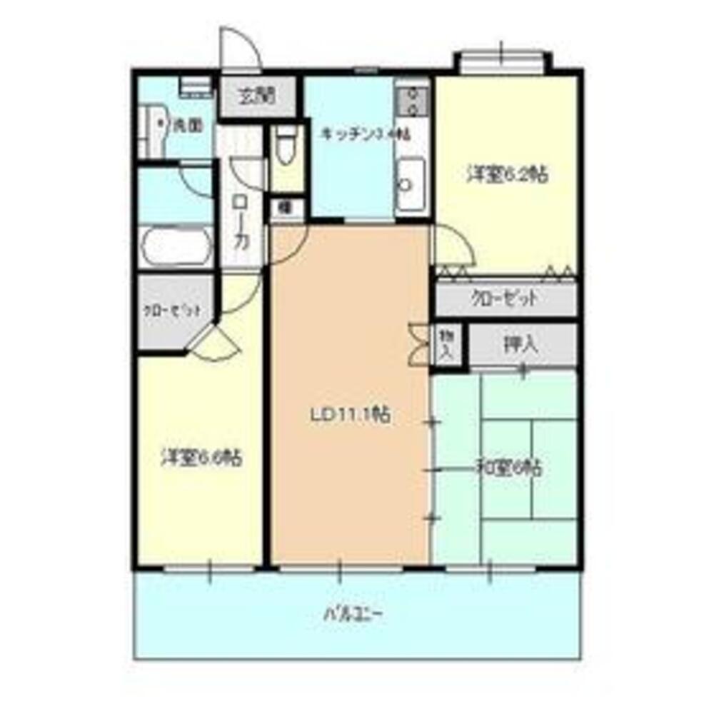 アイディコート本厚木四番館 神奈川県厚木市田村町 (12.5万円／3LDK (和 6 洋 6.6・6.2 LDK 14.5)／70.8㎡)｜賃貸物件(賃貸マンション・アパート・一戸建て)の住宅 ...