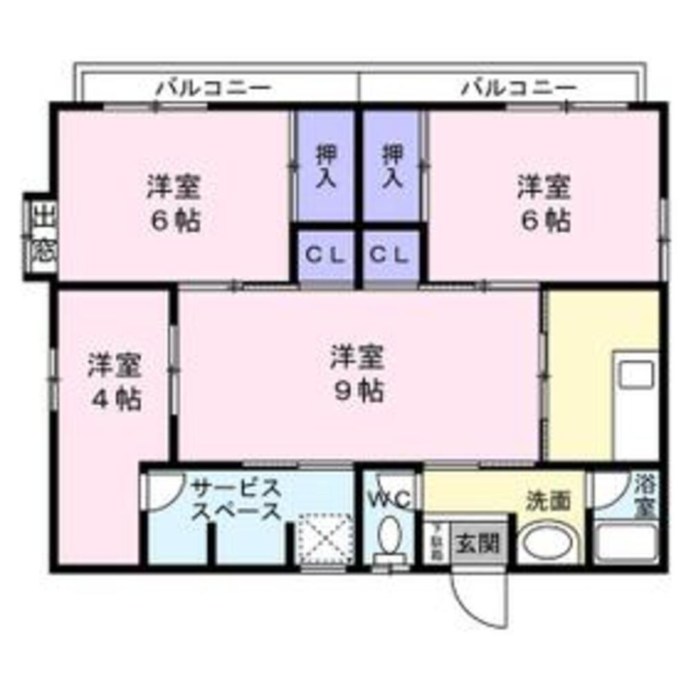 グリーンロードII 宮城県仙台市青葉区東照宮1丁目 (7.5万円／3SLDK (洋 6・6・4 LDK 9)／64.8㎡)｜賃貸物件(賃貸マンション・アパート・一戸建て)の住宅情報・お部屋探し ...