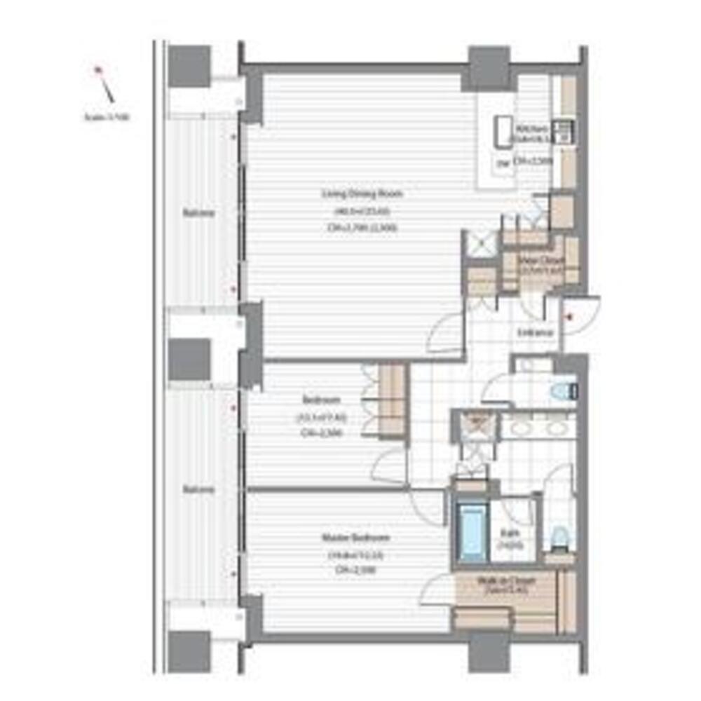 虎ノ門ヒルズレジデンシャルタワー 東京都港区愛宕1丁目 (153万円／2LDK (洋 12.2・7.4 LDK 33.5)／123.91㎡)｜賃貸物件(賃貸マンション・アパート・一戸建て)の ...