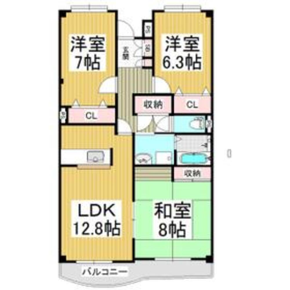 桜エステート 長野県松本市蟻ケ崎2丁目 (11万円／3LDK (LDK12．8 洋7 洋6．3 和8)／87㎡)｜賃貸物件(賃貸マンション・アパート・一戸建て)の住宅情報・お部屋探しなら ...