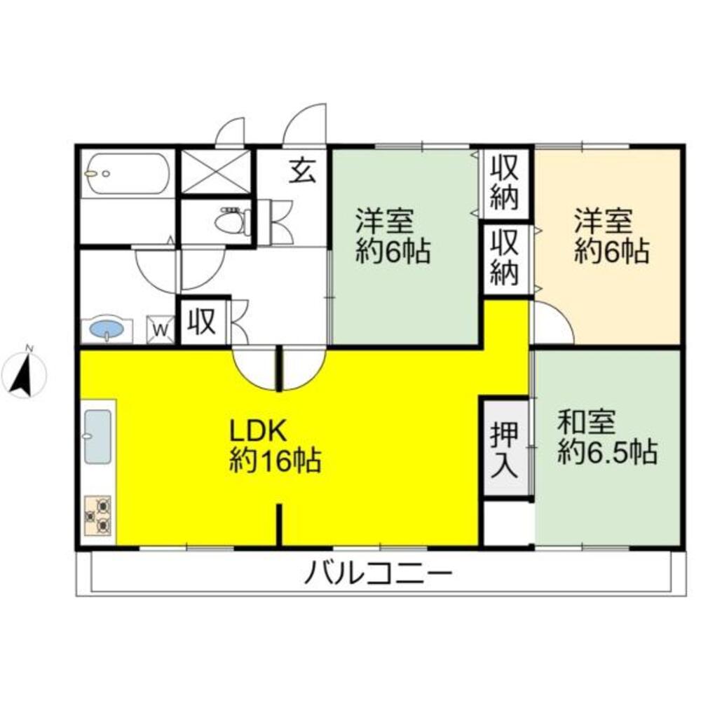 レジデンス奥屋敷 滋賀県長浜市神照町 (8万円／3LDK／71.64㎡)｜賃貸物件(賃貸マンション・アパート・一戸建て)の住宅情報・お部屋探しならYahoo!不動産