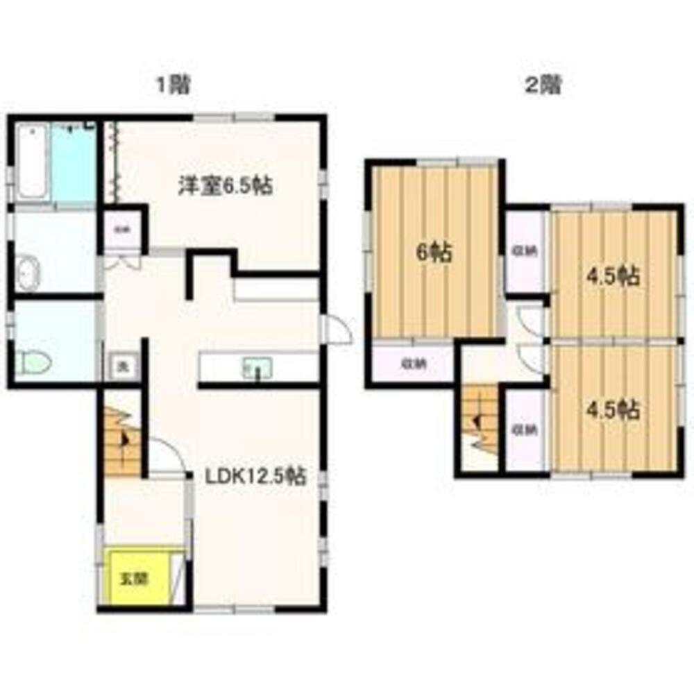 東海道本線（JR東海） 富士駅 地上2階建て 築43年 静岡県富士市森下 (8.3万円／4LDK (洋 6.5・6・4.5・4.5 LDK 12.5)／80.73㎡)｜賃貸物件(賃貸マンション ...