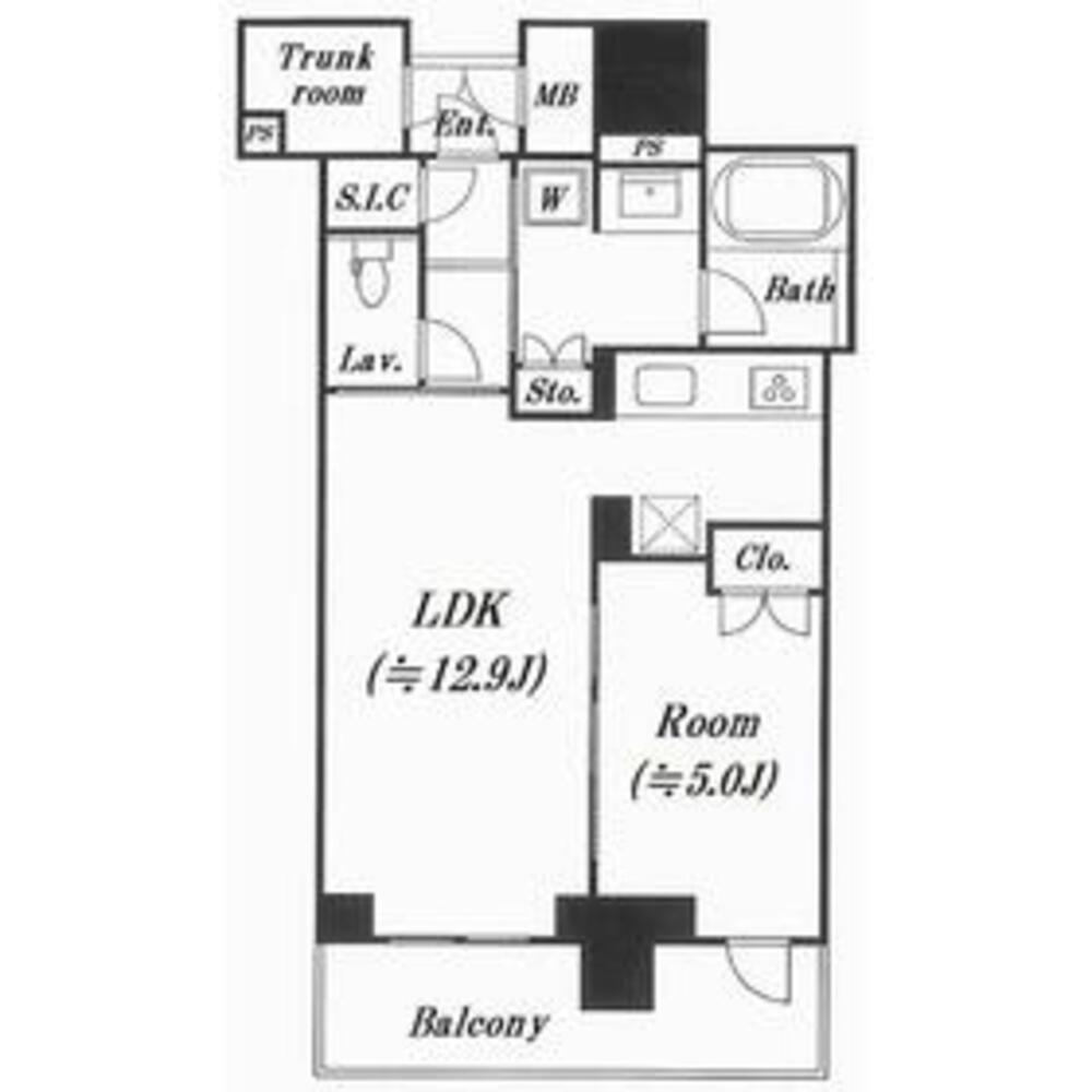 OsakaMetro御堂筋線 中津駅 地上50階建て 築4年 大阪府大阪市北区豊崎3丁目 (21万円／1LDK (洋 5 LDK 12.9)／42.45㎡)｜賃貸物件(賃貸マンション・アパート ...