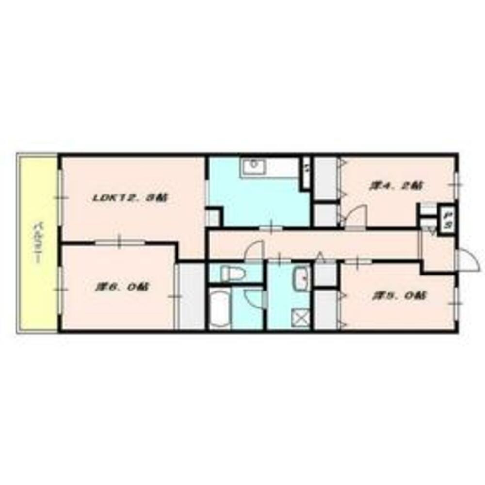 グリーンヒルズトーワ 神奈川県厚木市三田3丁目 (6.9万円／3LDK (LDK12．3洋室6洋室5洋室4．2)／69.09㎡)｜賃貸物件(賃貸マンション・アパート・一戸建て)の住宅情報・お ...