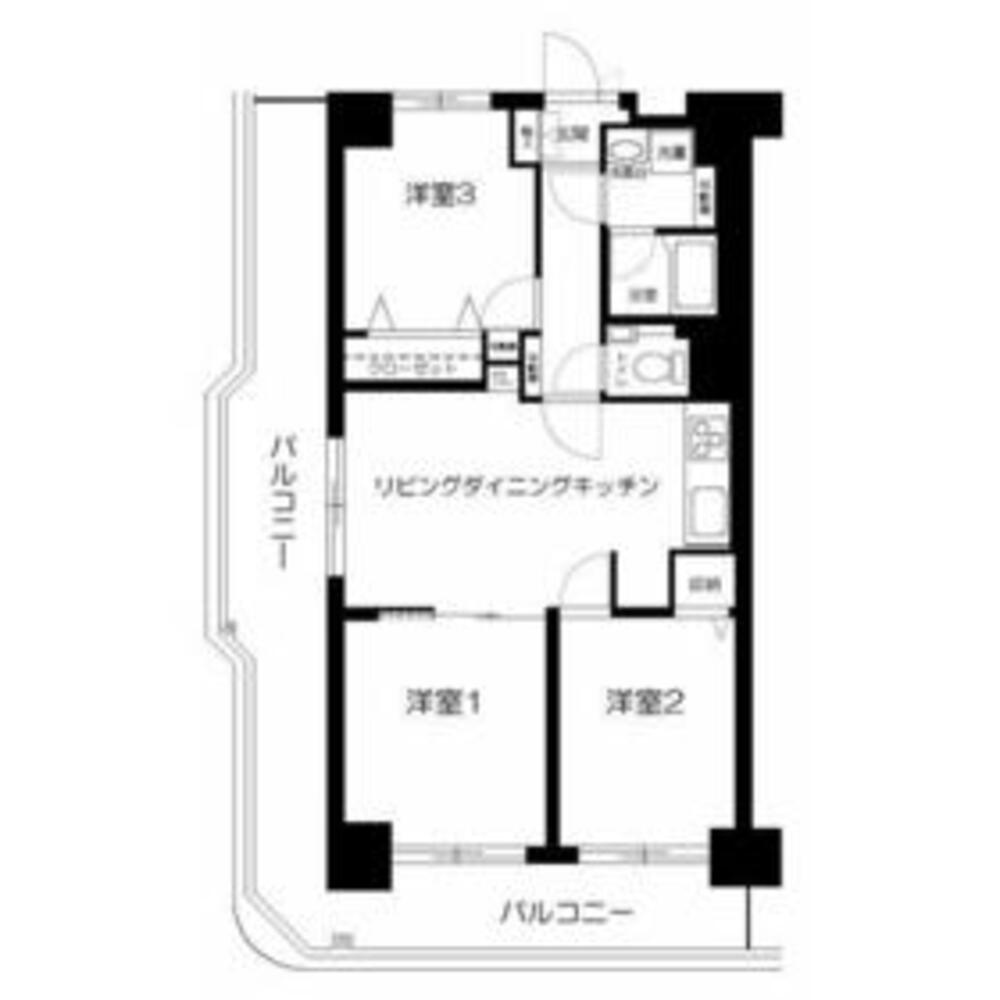 飛鳥山スカイハイツ 東京都北区王子1丁目 (15.8万円／3LDK／65.38㎡)｜賃貸物件(賃貸マンション・アパート・一戸建て)の住宅情報・お部屋探しならYahoo!不動産