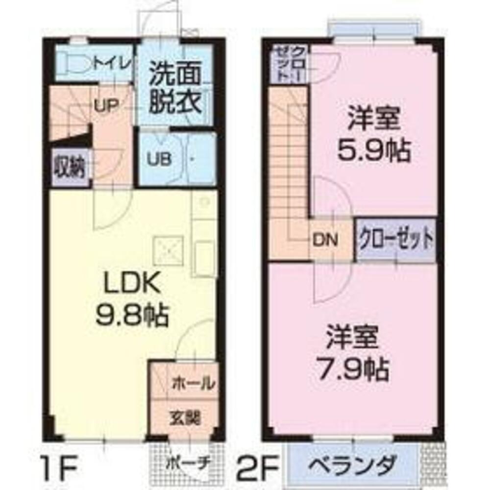 ブランシェ本郷II A棟 岐阜県美濃加茂市本郷町2丁目 (5.5万円／2LDK／59.62㎡)｜賃貸物件(賃貸マンション・アパート・一戸建て)の住宅情報・お部屋探しならYahoo!不動産