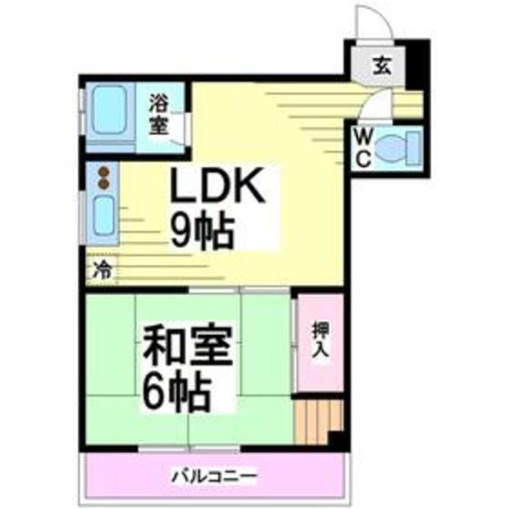 京王線 代田橋駅 地上4階建て 築44年 東京都杉並区和泉2丁目 (7万円／1LDK (和室6畳/LDK9畳)／32.84㎡)｜賃貸物件(賃貸マンション・アパート・一戸建て)の住宅情報・お ...