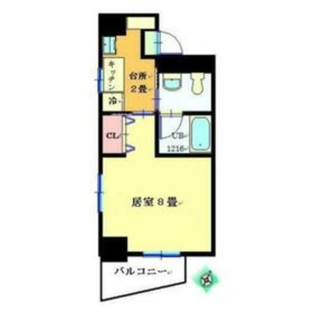 ミクニターナ三宿 東京都世田谷区三宿1丁目 (9.2万円／1K (洋 8 K 2)／26.34㎡)｜賃貸物件(賃貸マンション・アパート・一戸建て)の住宅情報・お部屋探しならYahoo!不動産