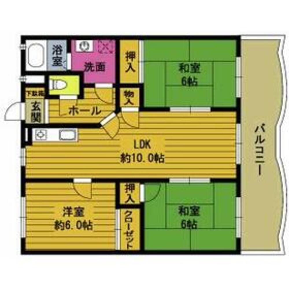 R5番館 大分県杵築市大字杵築北浜 (4.7万円／3LDK (6/6/6/10K)／67.24㎡)｜賃貸物件(賃貸マンション・アパート・一戸建て)の住宅情報・お部屋探しならYahoo!不動産