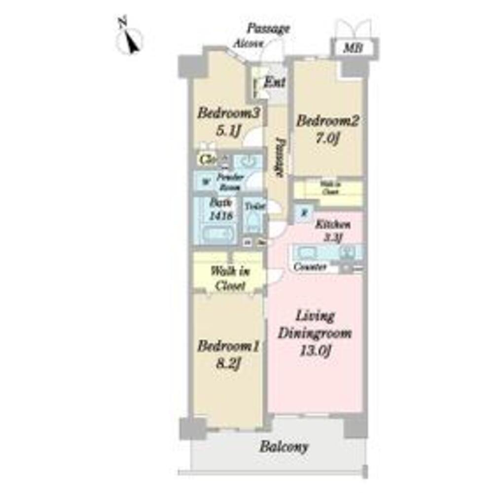 ノルディック八千代緑が丘 千葉県八千代市大和田新田 (13.5万円／3LDK／82.18㎡)｜賃貸物件(賃貸マンション・アパート・一戸建て)の住宅情報・お部屋探しならYahoo!不動産