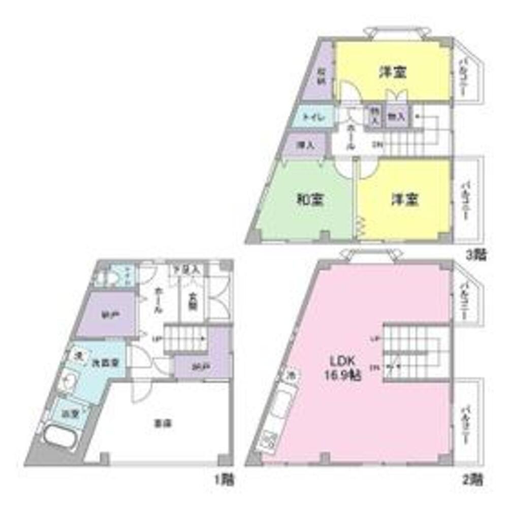 篠原中町戸建 兵庫県神戸市灘区篠原中町6丁目 (17万円／3LDK (S(納戸)1．8 S(納戸)1．5 LDK16．9 洋5 洋)／108.78㎡)｜賃貸物件(賃貸マンション・アパート・一戸 ...